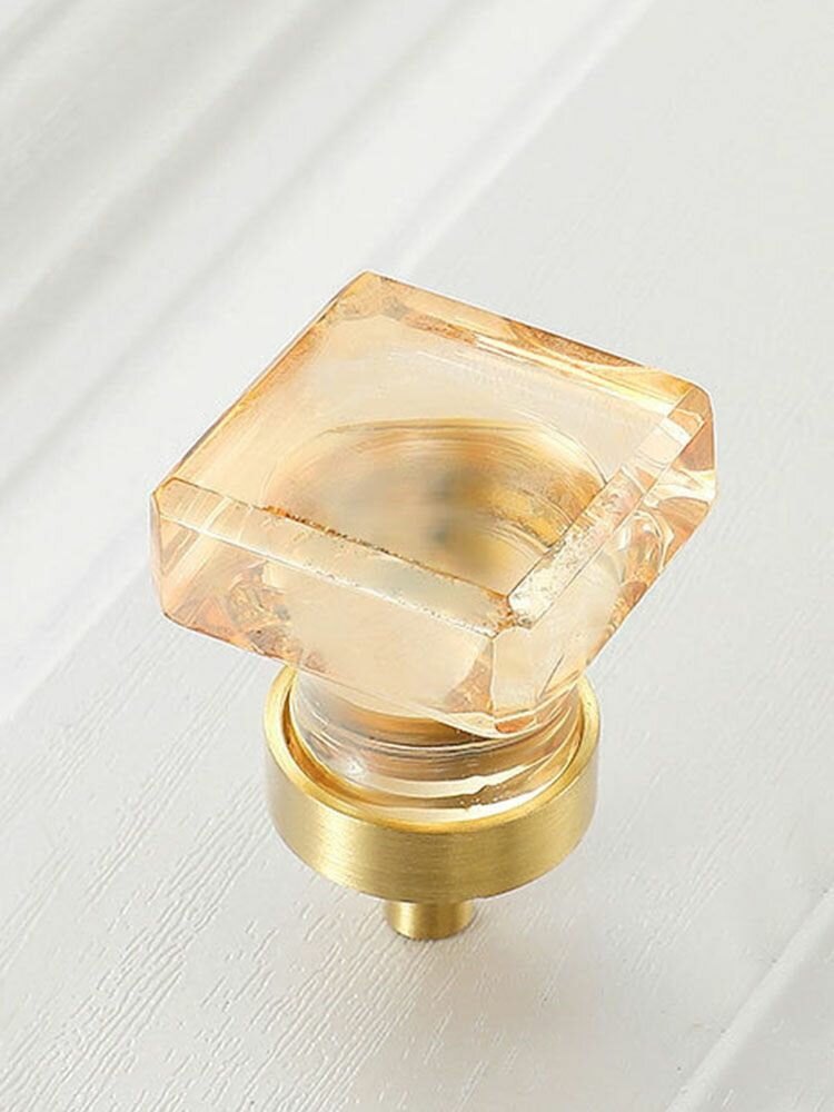 Хрустальные мебельные ручки различной формы, 1 штука