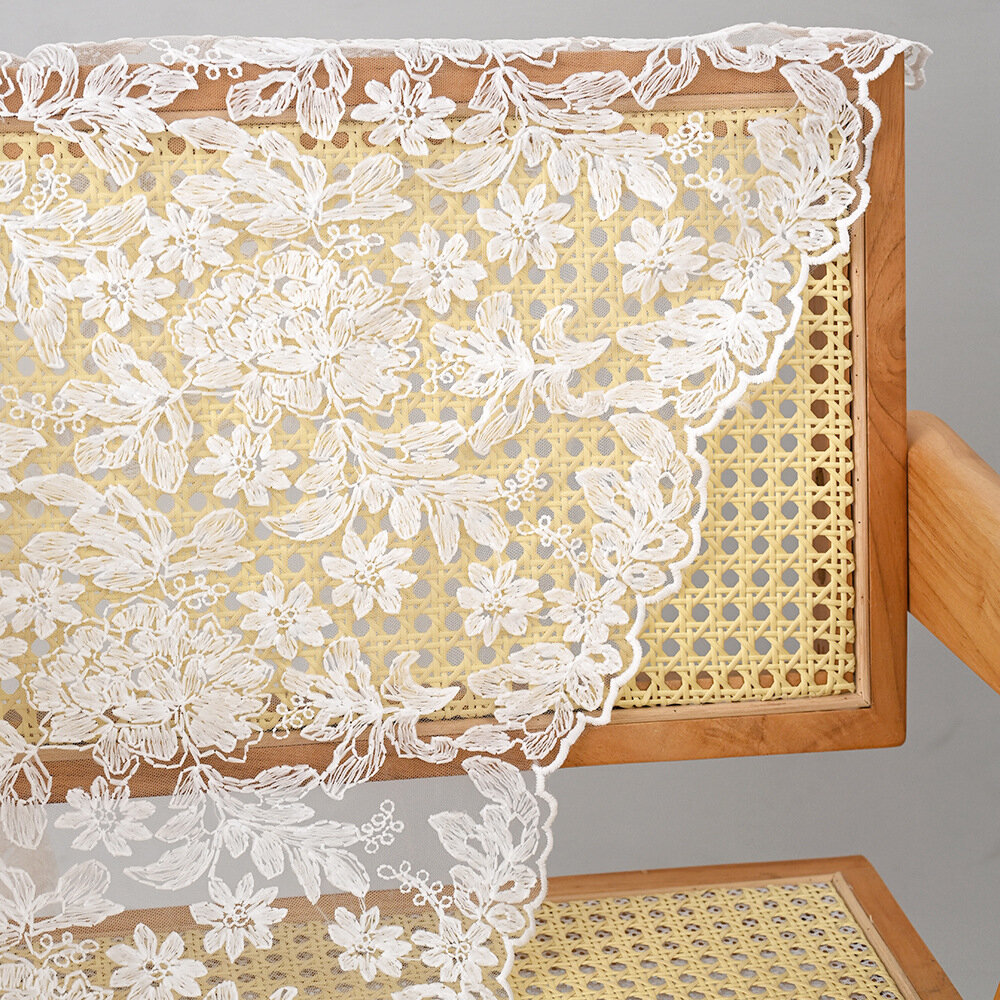 Кросс-бордерные французские ретро-шторы в скандинавском дворцовом стиле с кружевной вышивкой, светофильтрующие шторы для боковых окон, полупрозрачные шторы для дверей