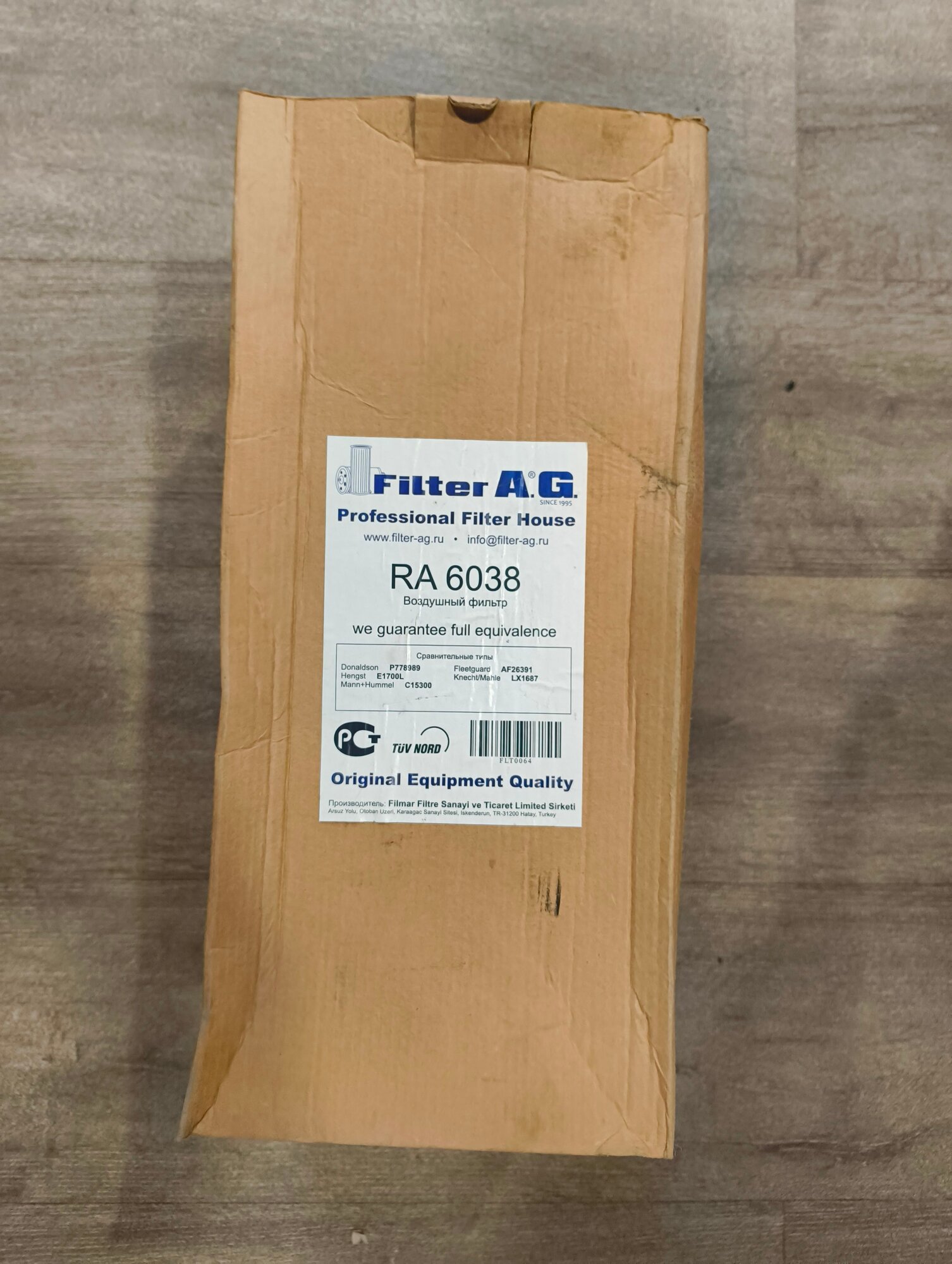 Filter A.G. RA 6038 Фильтр Воздушный