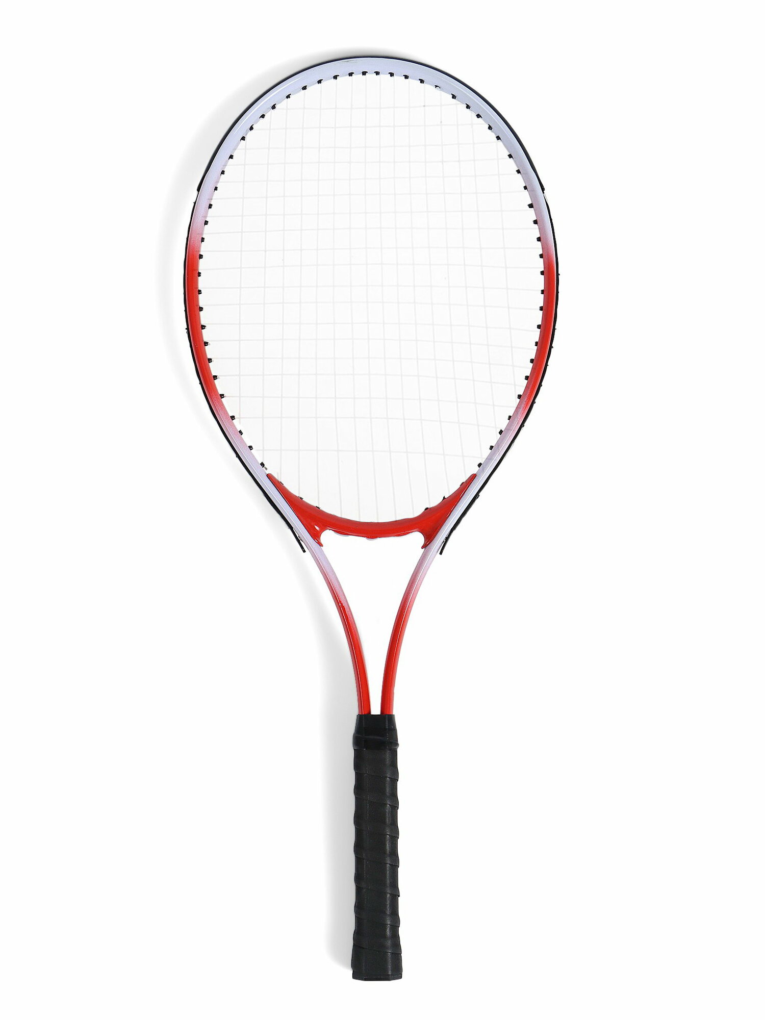 Ракетка для большого тенниса, взрослая, тренировочная, алюминий 27', в чехле, красная