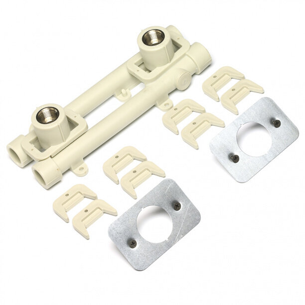 Планка монтажная EKOPLASTIK PP-R d20x1/2" РВ для гипсокартона