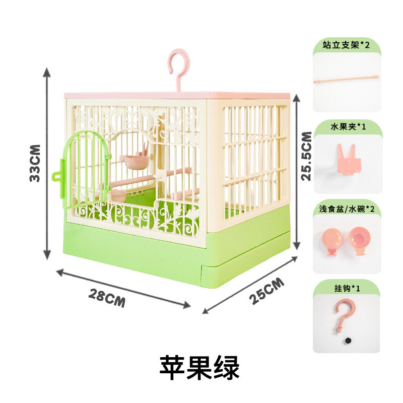 Клетка для птиц, вилла для попугаев, большая пространственная, дышащая, уличная декоративная клетка, товары для домашних животных, большая клетка для птиц