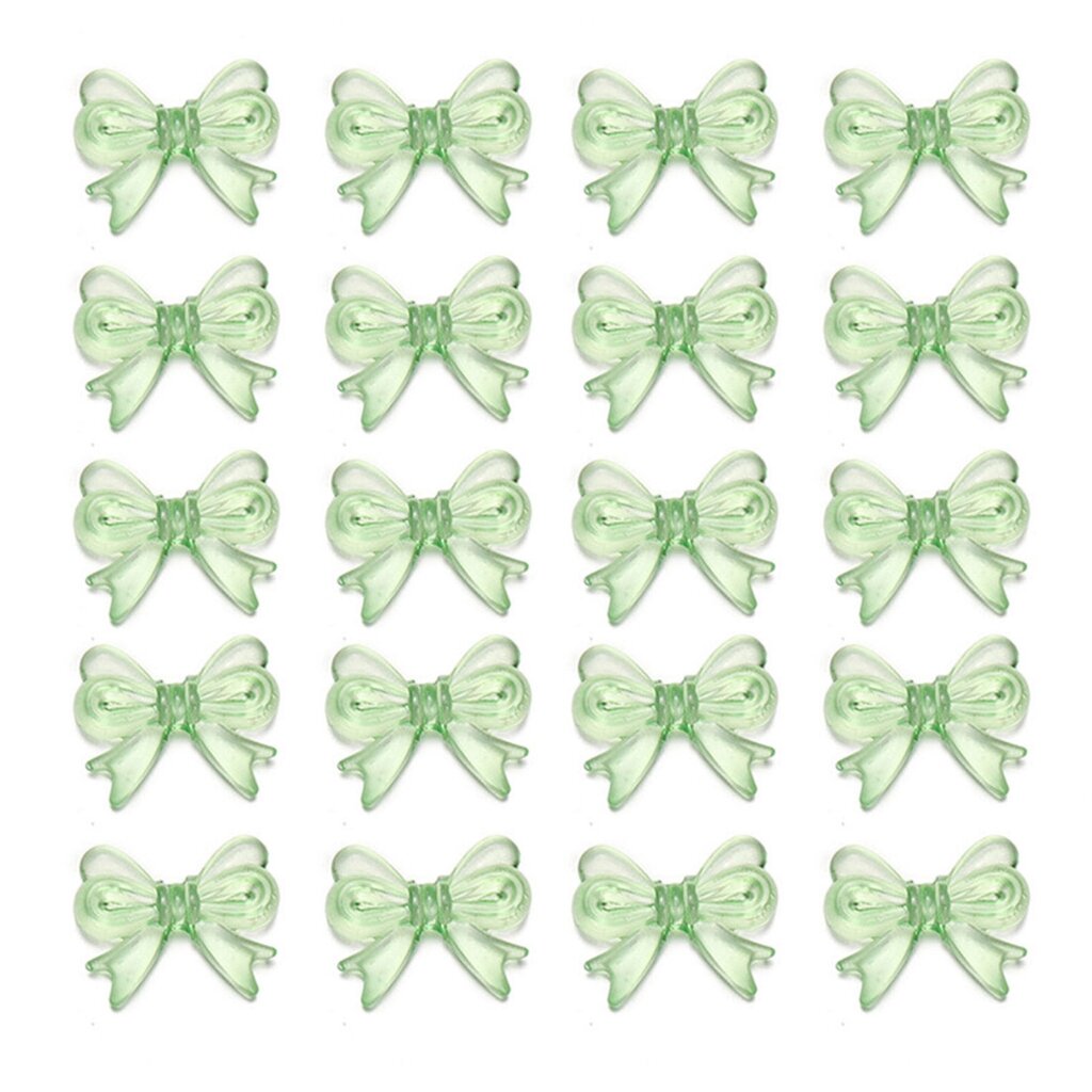 20 упаковок креативных прозрачных бусин с бантами Украшения и аксессуары для дизайнеров ювелирных изделий и любителей рукоделия