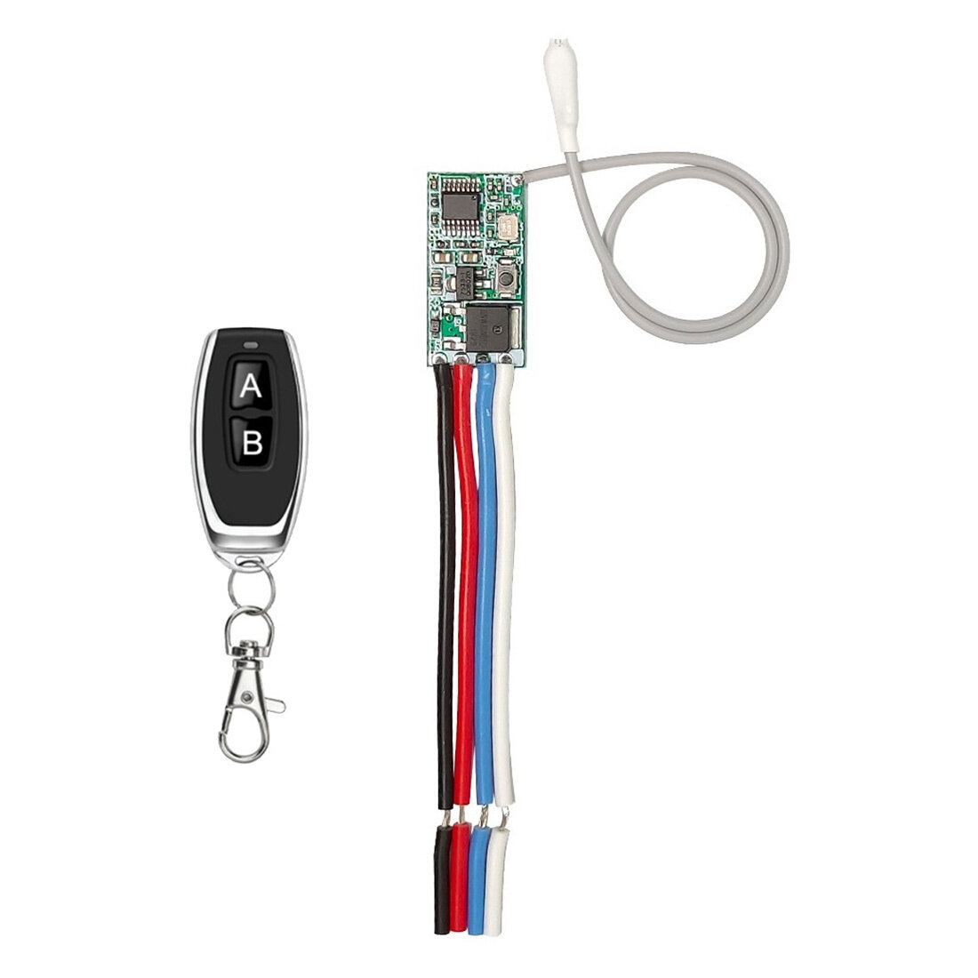 433 МГц DC 3,6-24 В 1 канал реле беспроводной радиочастотный пульт дистанционного управления мини-модуль с передатчиком для светодиодной лампы DIY, тип B