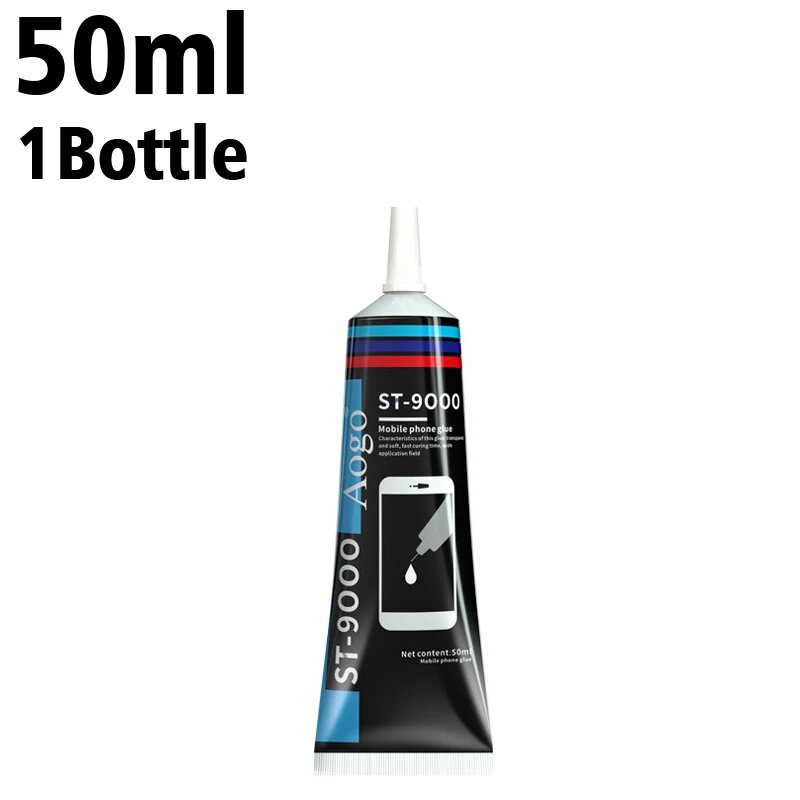Клей ST9000 Черный Мягкий, T9000 Прозрачный Для Ремонта Экранов Компьютеров И Мобильных Телефонов, Антивибрационный, 15/50/11.