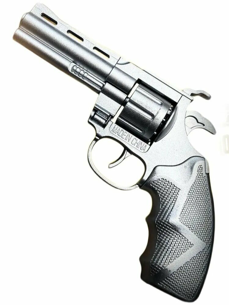 Пистолет металлический для пистонов, револьвер пугач