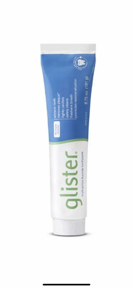 GLISTER /Amway Classic Multi-Action Toothpaste, 150 ml, 200 грамм, для взрослых, против табака, защита от кариеса, комплексный уход, отбеливание, борьба с запахом