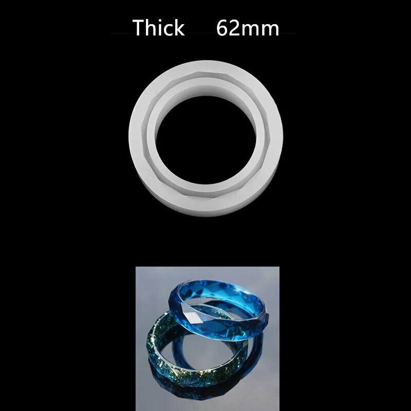 Наборы форм для браслетов из эпоксидной смолы AGCFABS Thick 62mm