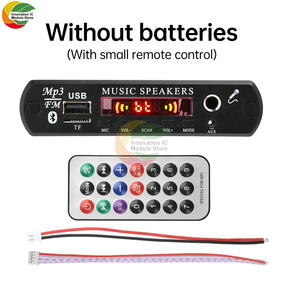 Bluetooth MP3 декодер модуль Ziqqucu JQ-D163BT Paired with white