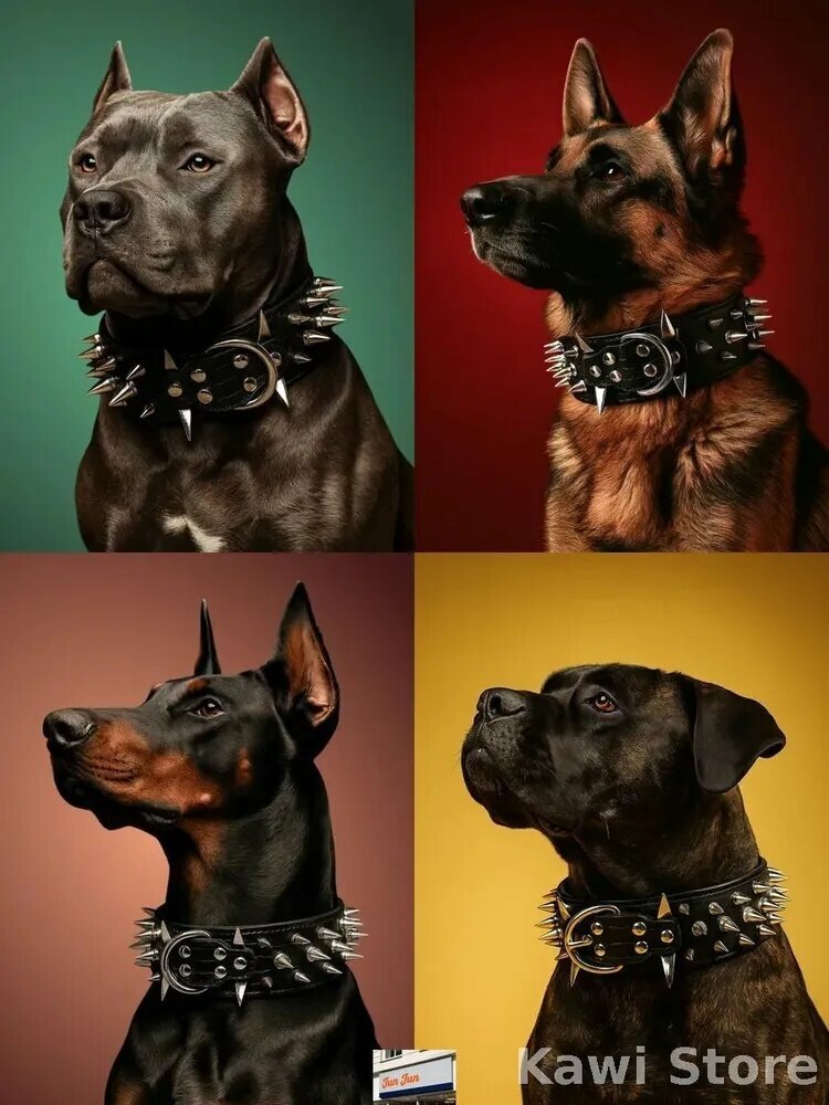 Ошейник с шипами для собак средних и крупных породsfafewffdsgsdg324./,