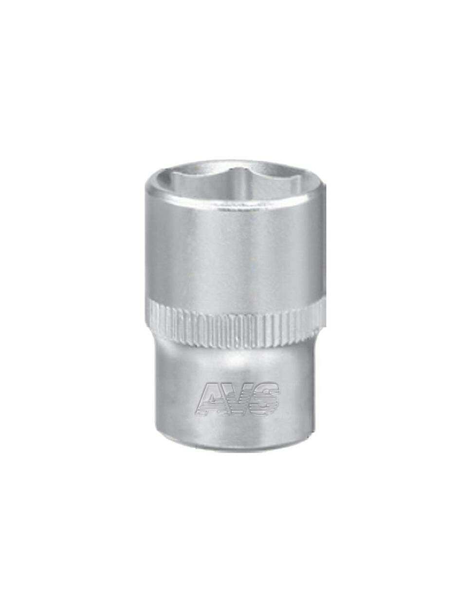 Головка торцевая 6-гранная 1/4' DR (10 мм.), "AVS" (A07843S)