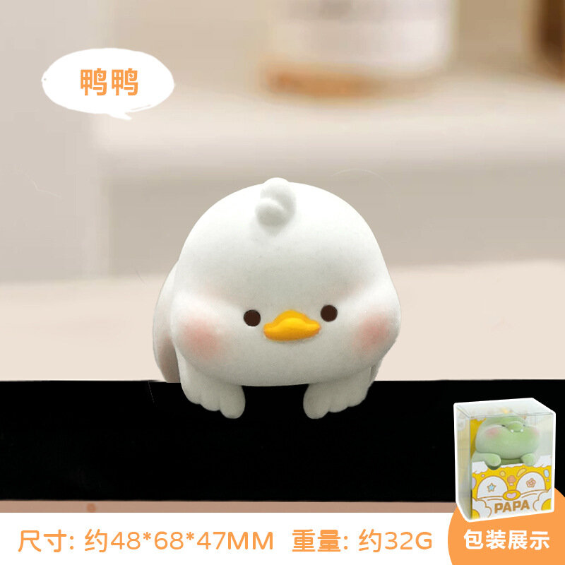 Пушистый плюшевый флокированный высококачественный маленький орнамент для декора компьютерного стола, автомобильного дисплея, креативный подарок