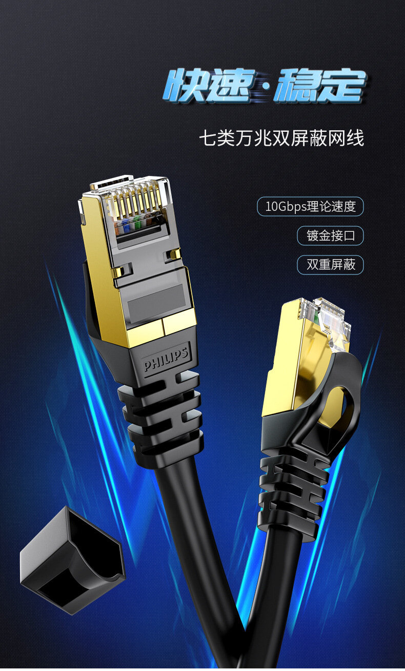 Гигабитный сетевой кабель категории 6 и категории 7 Домашний широкополосный сетевой кабель