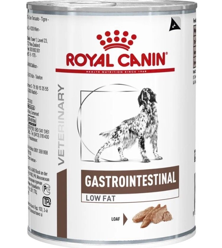 Корм Royal Canin Gastro Intestinal, для собак, влажный, 420 г 1 шт low fat