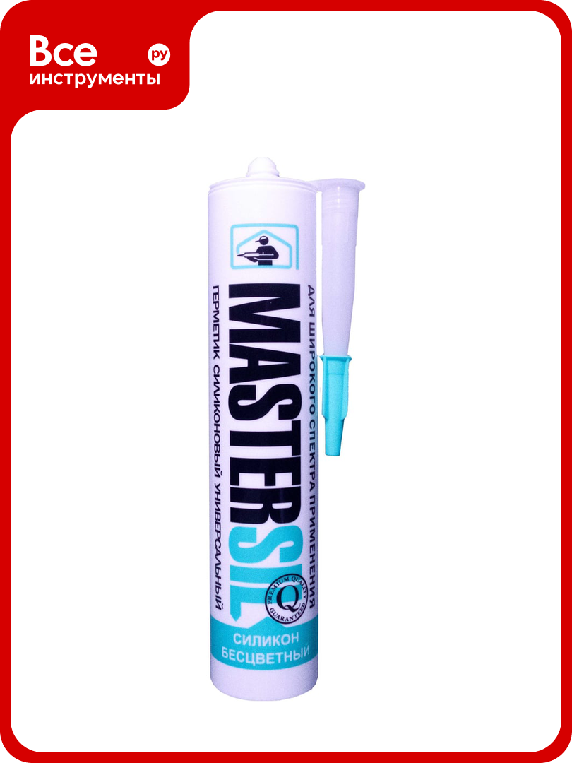 Cиликоновый герметик Mastersil (универсальный; бесцветный; 310 мл) 1355/C