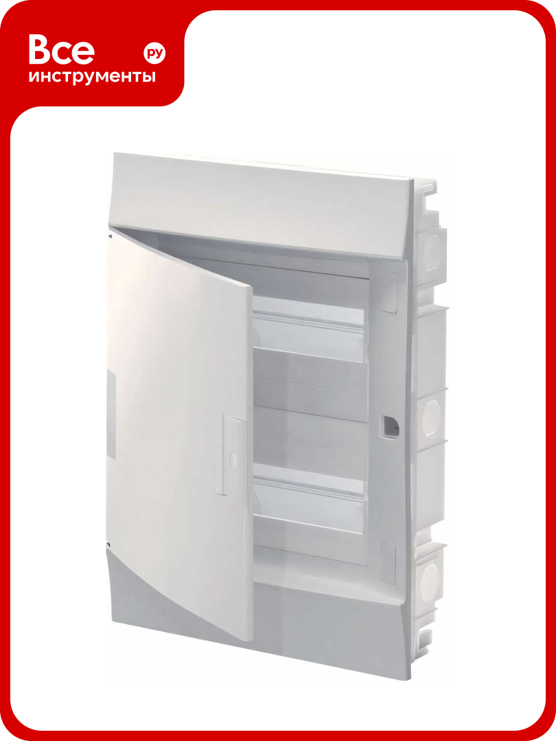 Бокс в нишу ABB mistral41 24 модулей, непрозрачная дверь, c клеммами 1SLM004102A1105