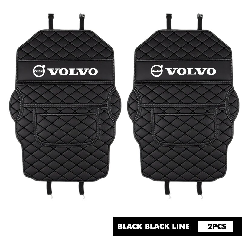 Автомобильные чехлы на сиденья Volvo Black 2шт