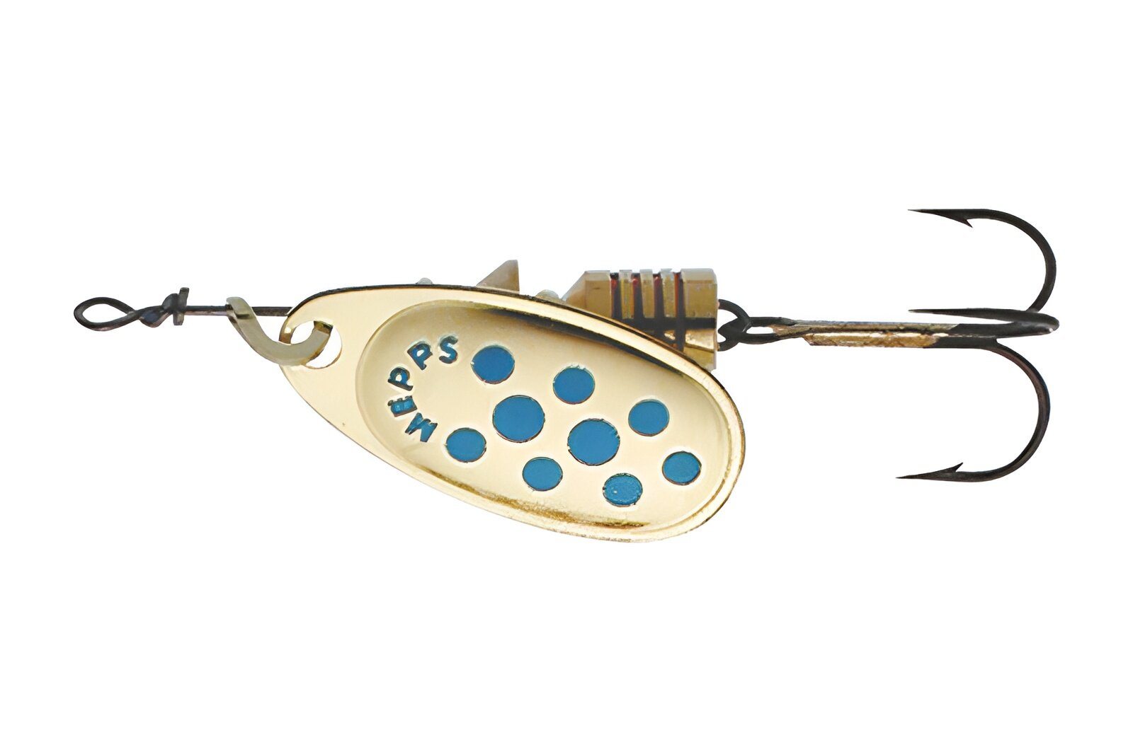 Блесна вращающаяся Mepps COMET PTS, 1, Gold/Blue dots, 1 шт.