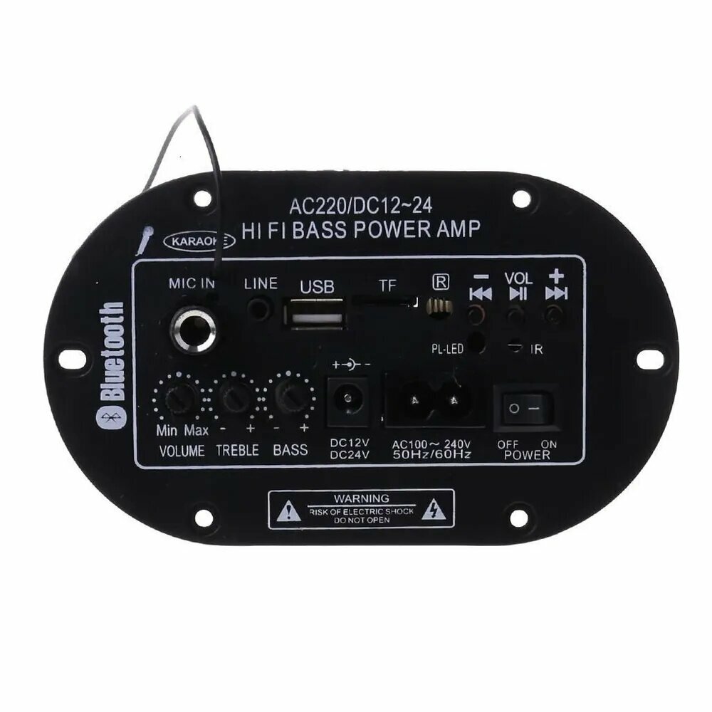 Запчасть для умной колонки,8Дюймовая трехцелевая встроенная плата моноусилителя мощности bluetooth-микрофона