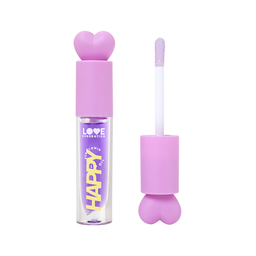 Масло для губ LOVE GENERATION BE HAPPY тон 04 сиреневый
