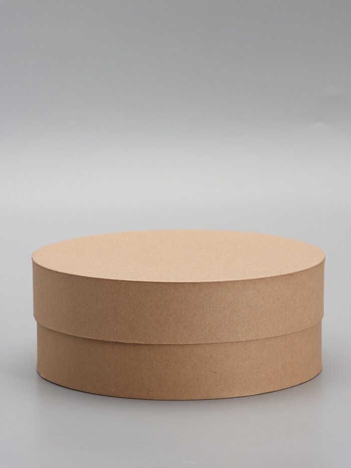 Коробка круглая крафт, 20 х 8 см