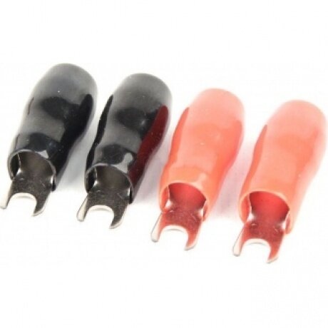 Клемма (вилка) ACV RM37-1427 (4шт, 2красных+2черных)