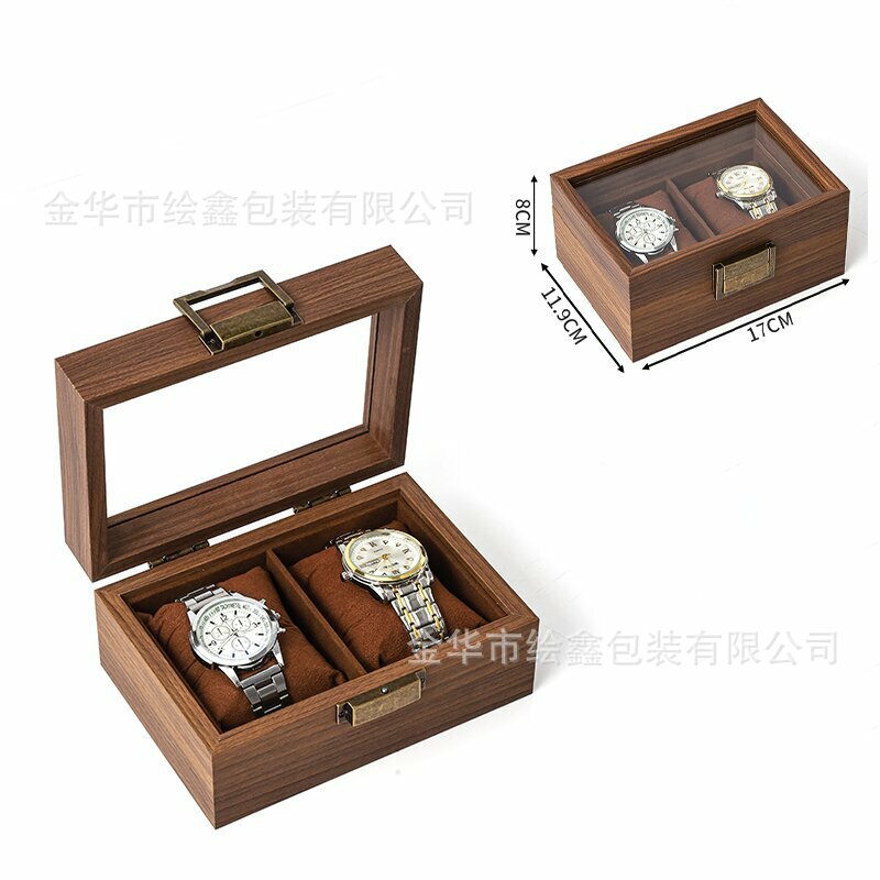 В наличии оптовая деревянная коробка для хранения часов, бамбуковая коробка для браслетов, коробка для часов с текстурой дерева, подарочная коробка для часов, высококачественная упаковка для часов