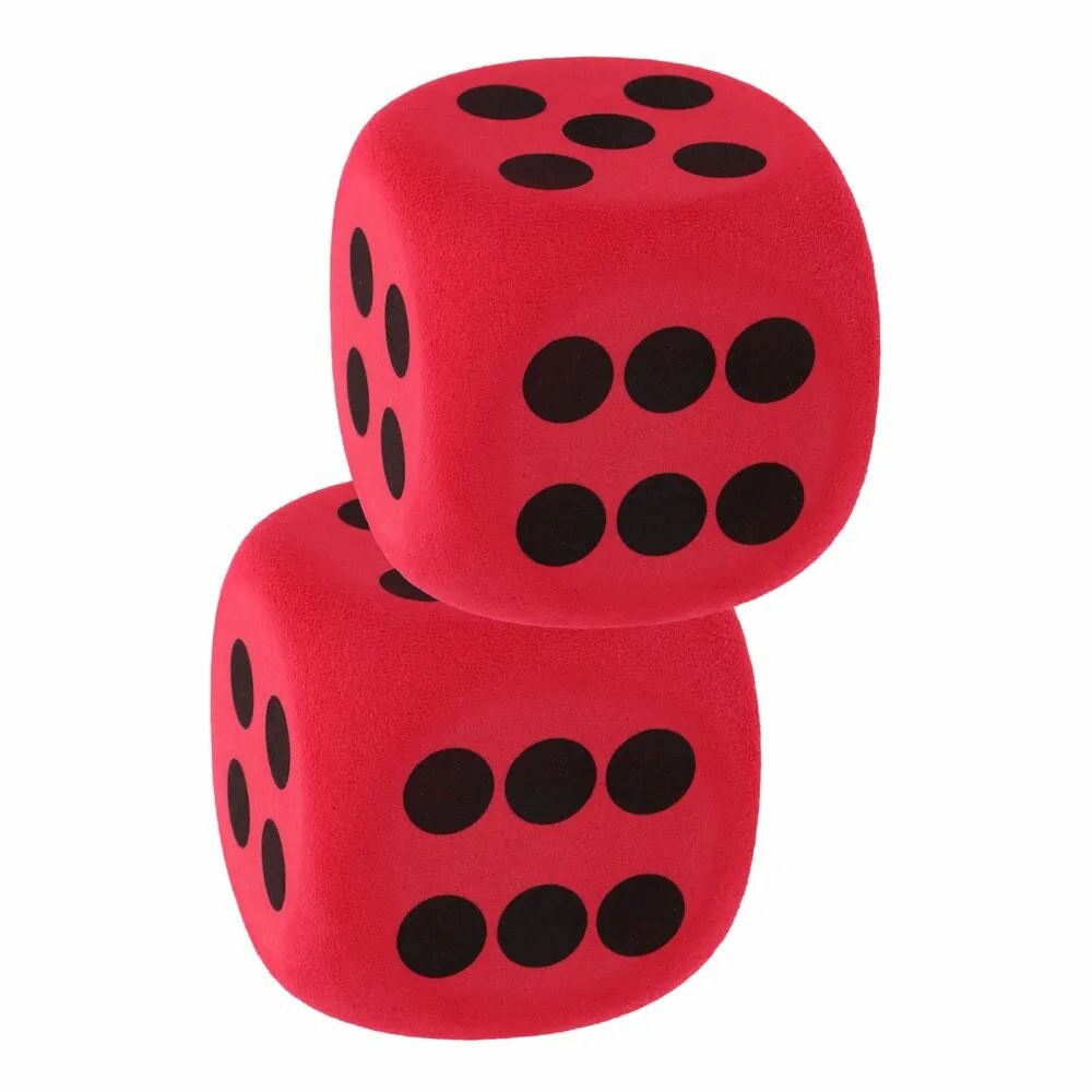 Набор из 2 больших красных кубиков из пеноматериала эва для игровой комнаты и дома