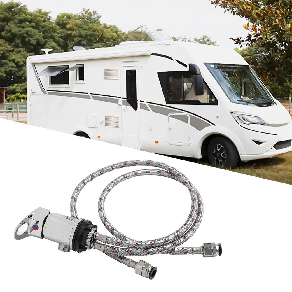 Нержавеющая сталь караван RV смеситель для душа выходное отверстие 1/2 "для автодомов для кемперов соединительная труба для крана