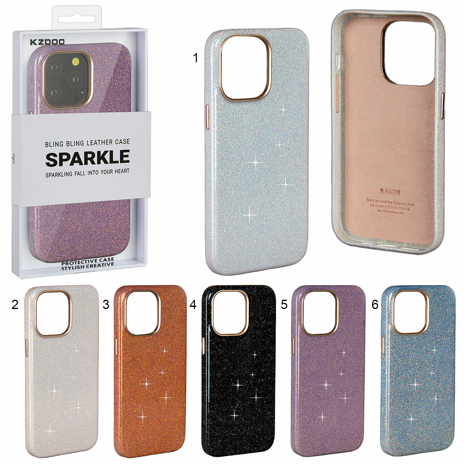 Чехол iPh 14 Pro max Sparkle K-DOO