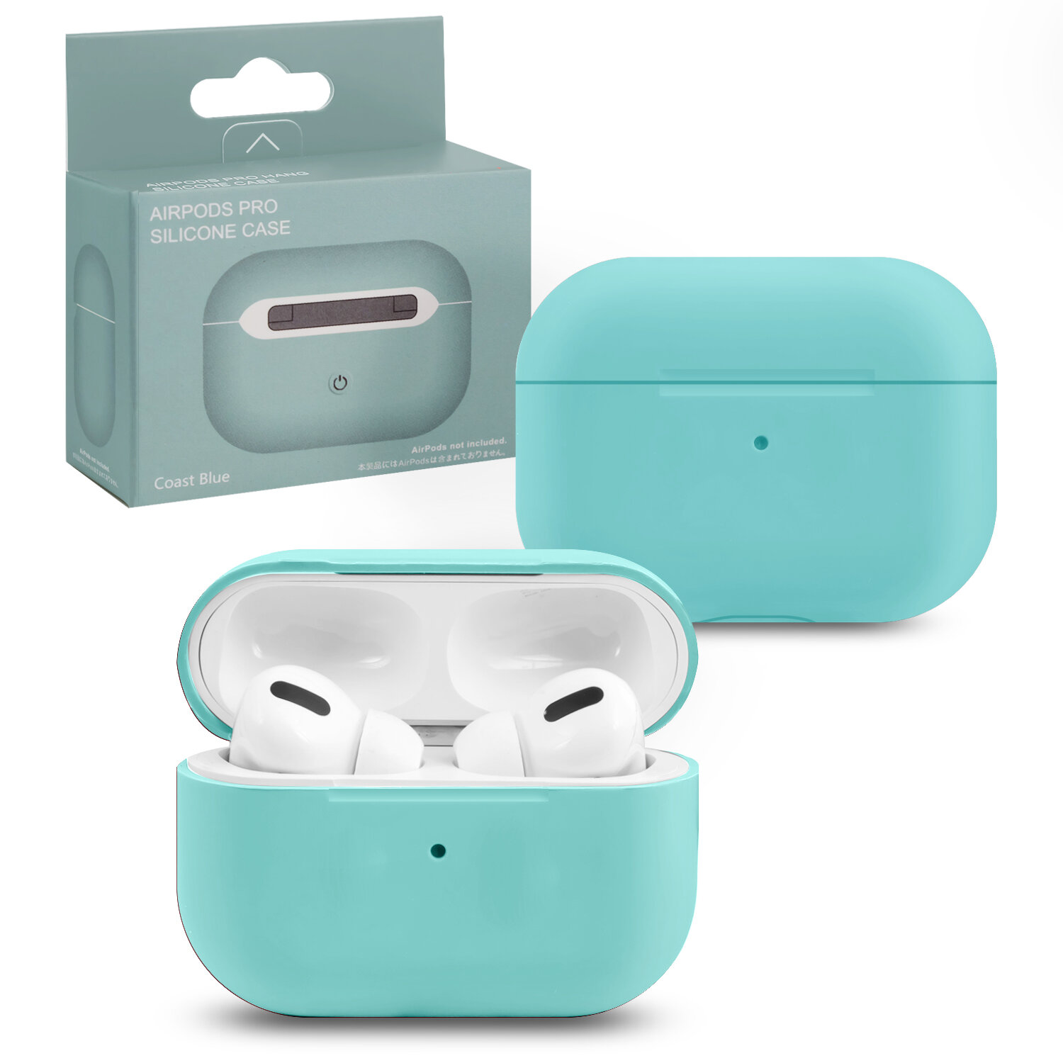 Чехол APods Pro Silicone Coast Blue