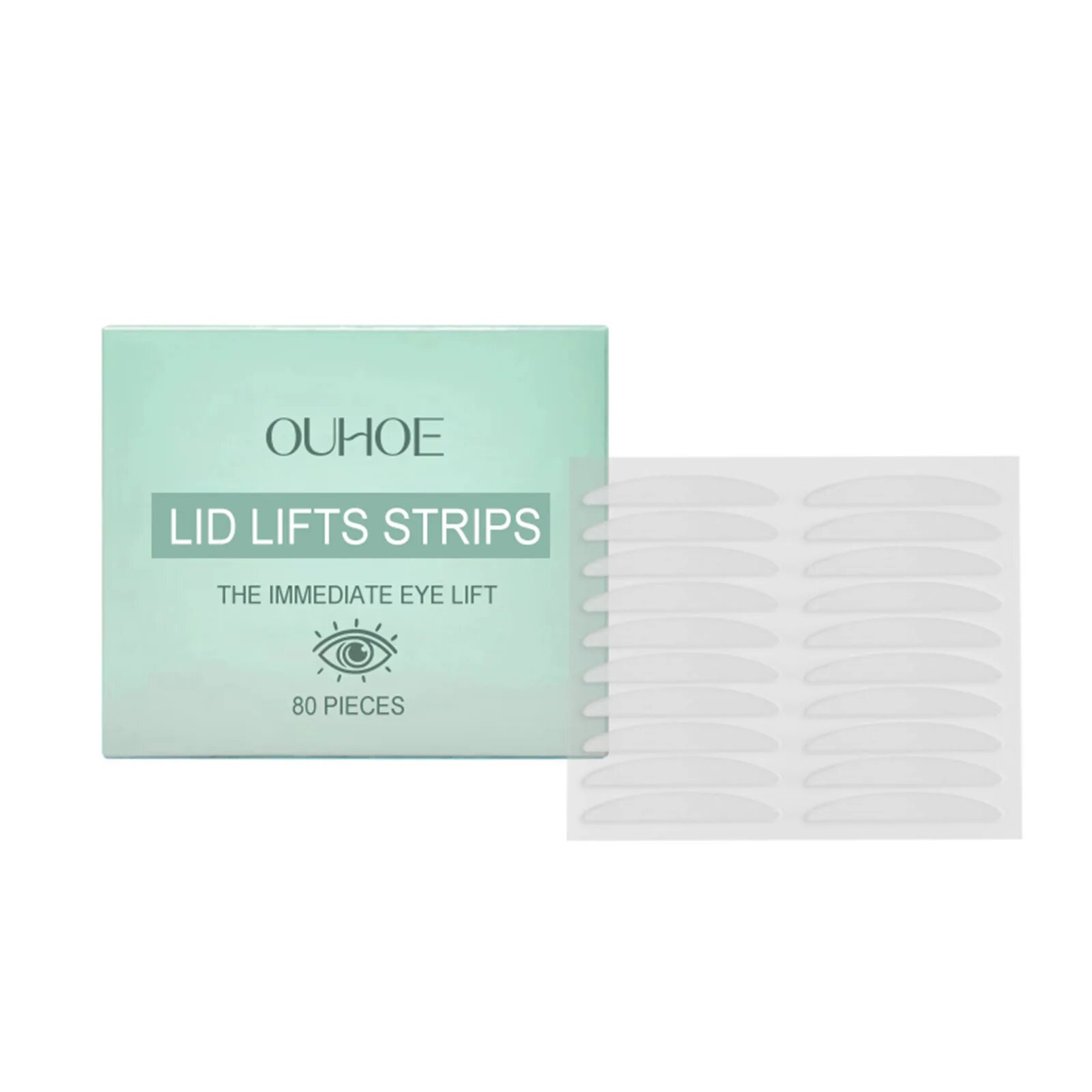 OUHOE Прозрачные полоски для подтяжки век 80pieces boxed