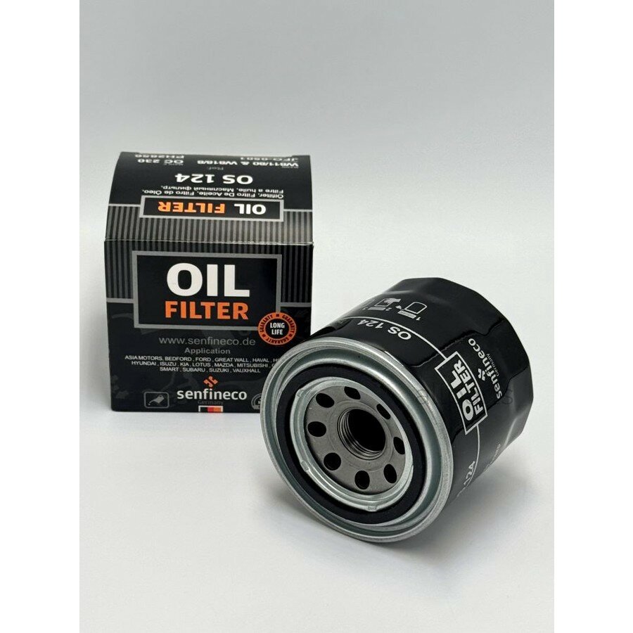 SENFINECO OS124 Фильтр масляный FORD GREAT WALL HAVAL HONDA MARINE HYUNDAI ISUZU KIA MAZDA MITSUBISHI OPEL