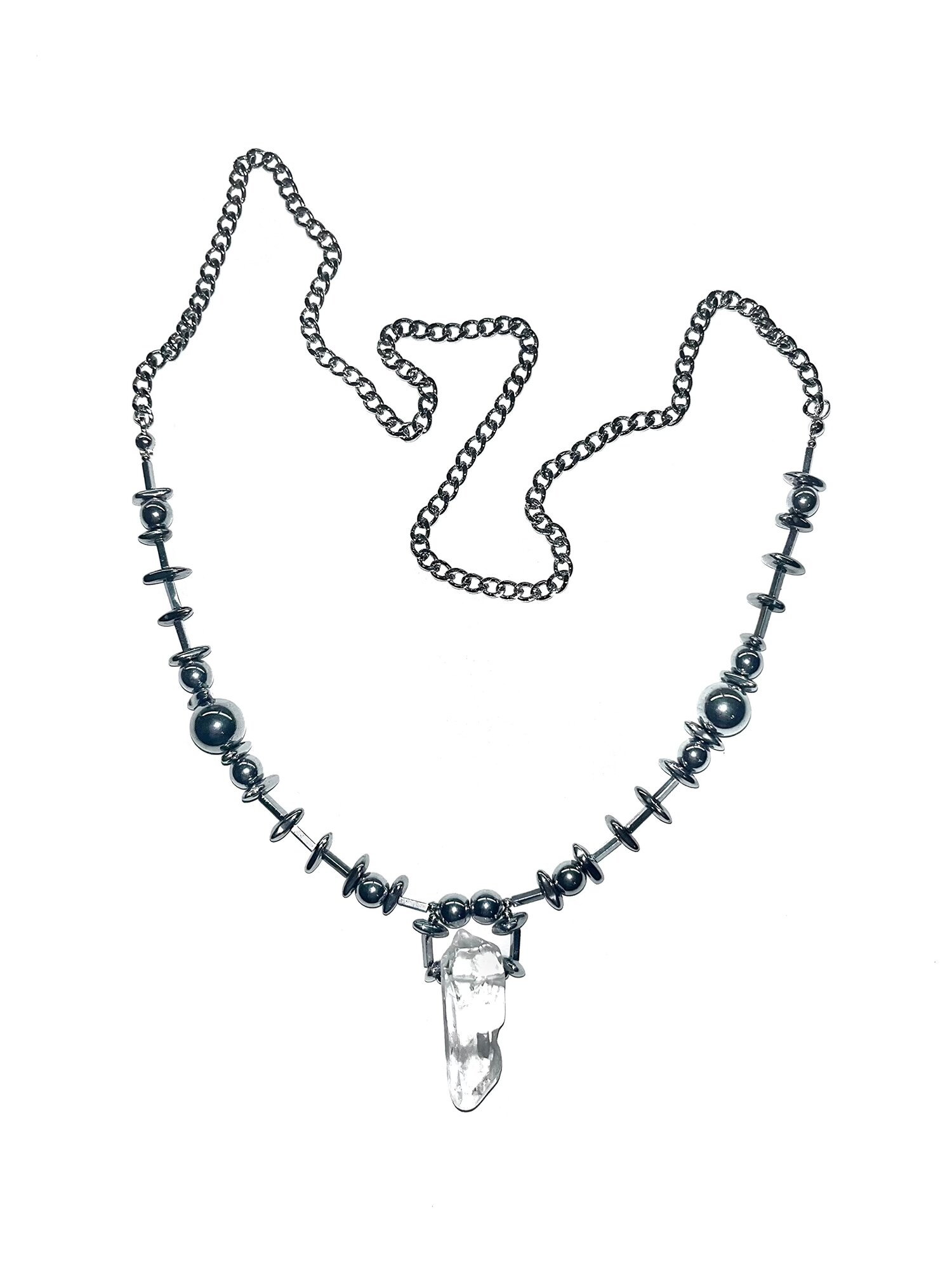 Бусы, горный хрусталь