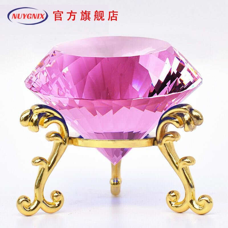 Игрушка из драгоценных камней, кристалл, цветной камень, детский алмаз, прозрачный, 5 см, большой стеклянный кристалл, украшение, подарок для детей