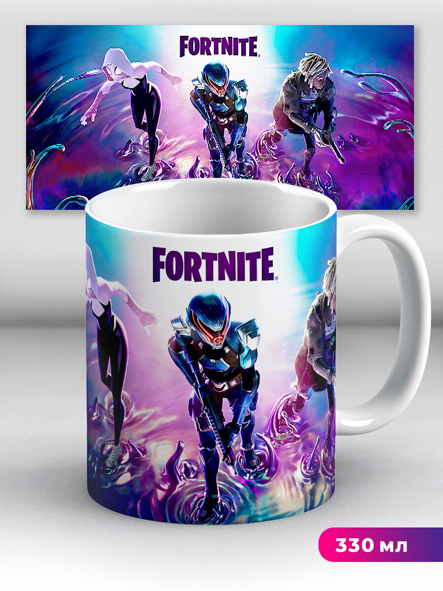 Кружка Fortnite Фортнайт Paradise Сезон 4 330 мл, керамическая с ярким принтом, подходит для СВЧ