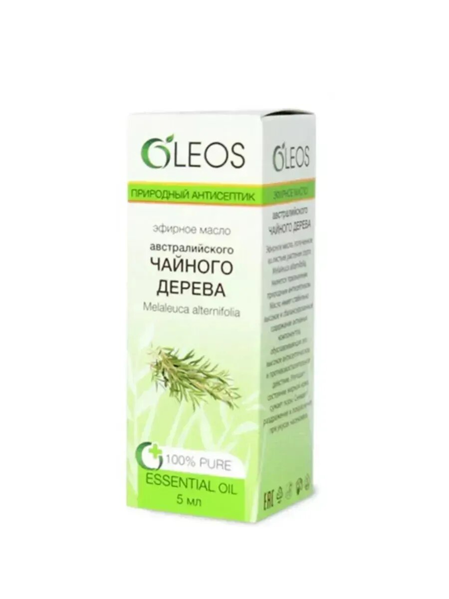 Oleos Масло природный антисеп эфирное австр чай дер5мл 5 мл