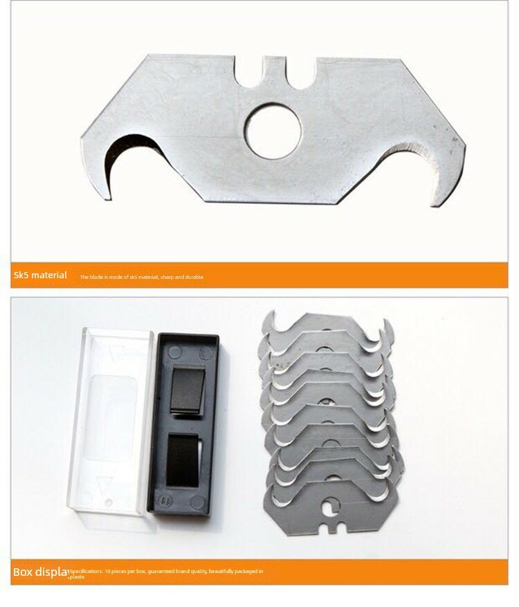 Многофункциональный складной нож с лезвием в форме рога для резки ПВХ-пленки и формованных дверных панелей из
