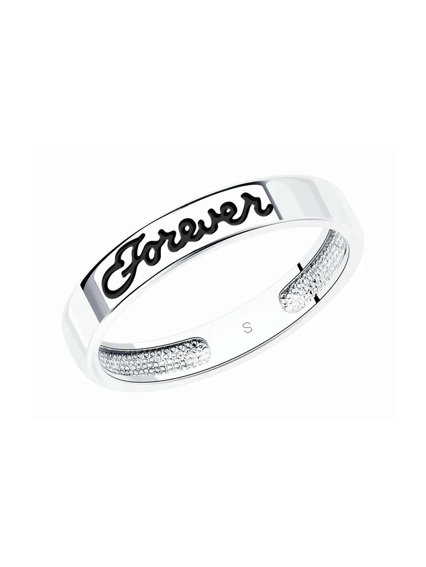 Кольцо, серебро, 925 проба, родирование, эмаль