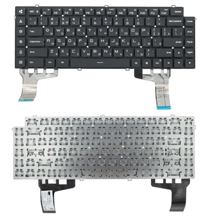 Клавиатура для ноутбука Xiaomi Mi Gaming Laptop 15.6, чёрная, без рамки,