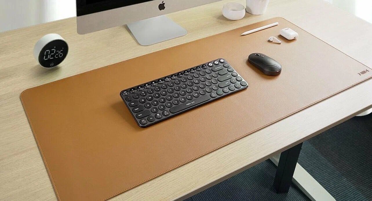 Коврик для мыши MIIIW Oversized Leather Cork Mouse Pad 900400mm MWMLV01 Beige