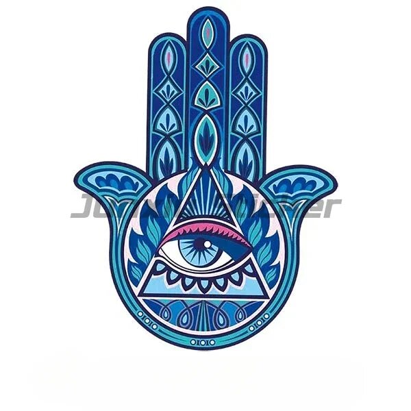 Индия Хамс Рука Фатима Стикер Мотоцикл Виниловое Окно Грузовик Ноутбук Стены Дверь Книга Наклейки Настраиваемые R, 10cm