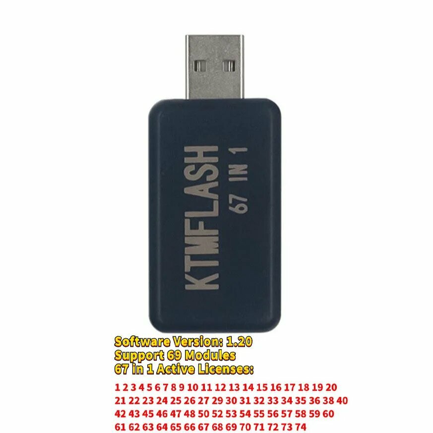 Универсальный USB-ключ V1.21 для инструмента настройки ЭБУ PCMmaster — PCM FLASH/SM2 Black V1.20 67