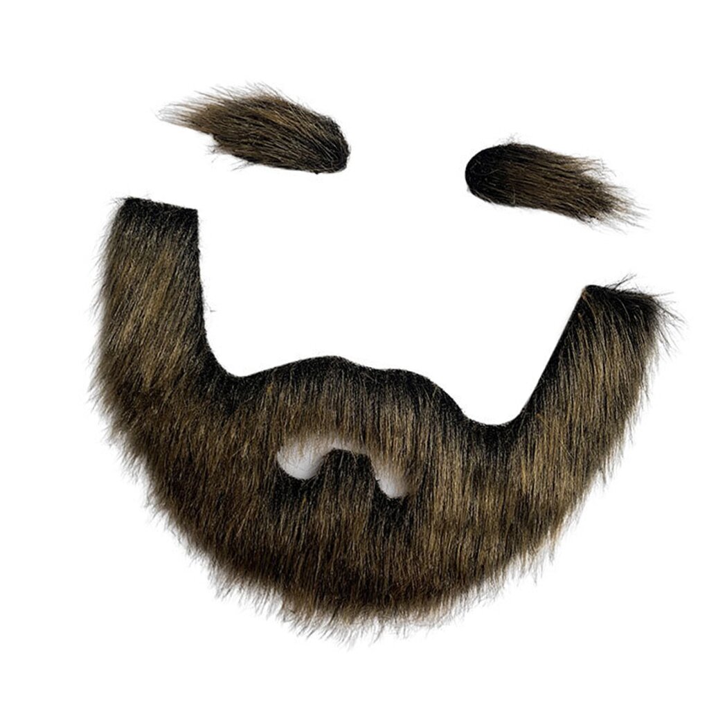 Забавные накладные брови-борода-черное золото