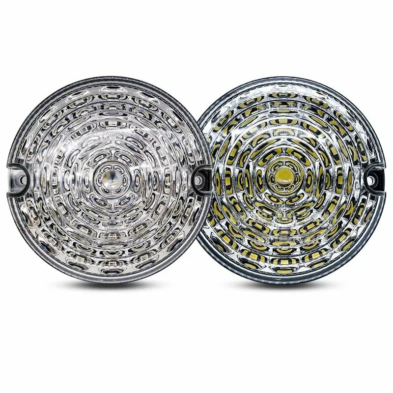 2 шт. прозрачные задние противотуманные фары, фонарь заднего хода, 95 мм, светодиодный комплект обновления для Land Rover Defender clear