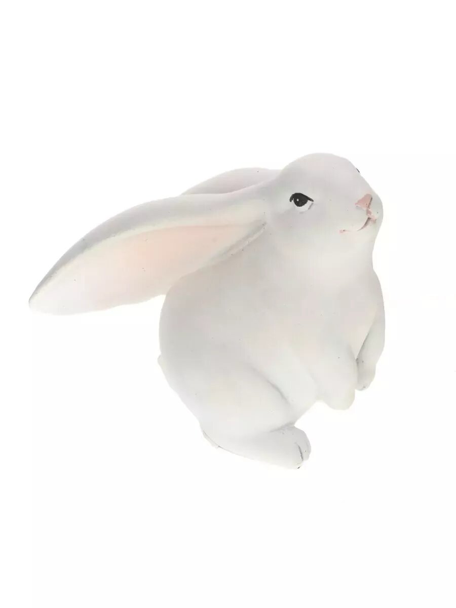 Фигурка декоративная Remecoclub Заяц из полимера, 8x9x6 см