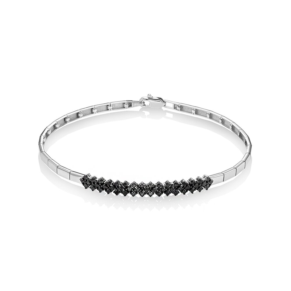 Браслет, белое золото, 585 проба, бриллиант