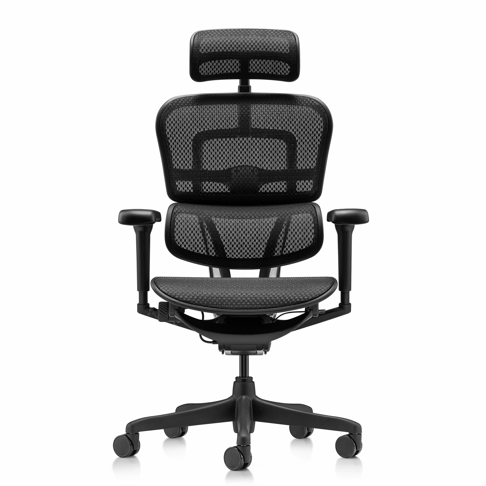 Кресло компьютерное FALTO Ergohuman 2 Ultra (наклон вперед, сетка, черный)