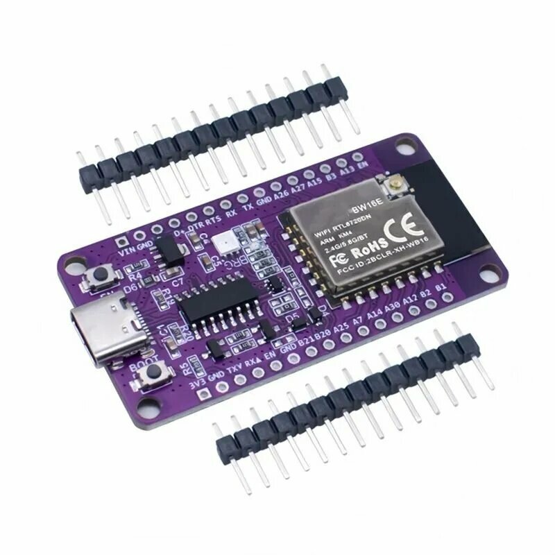 H0(T B E X) Модуль RTL8720DN Двухдиапазонный WiFi Bluetooth NICEMCU, Несварной
