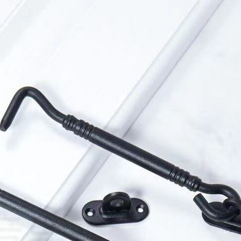 Крючок для окон из нержавеющей стали, аксессуары для дверей и окон из алюминиевого сплава, ограничитель для окон, пластиковый стальной замок для окон, крепежный ветровой крючок.